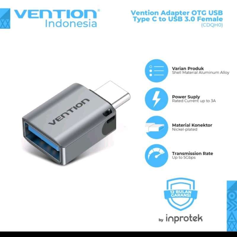 Jual vention adapter otg usb type C di Seller Toko avisha - Senen, Kota ...