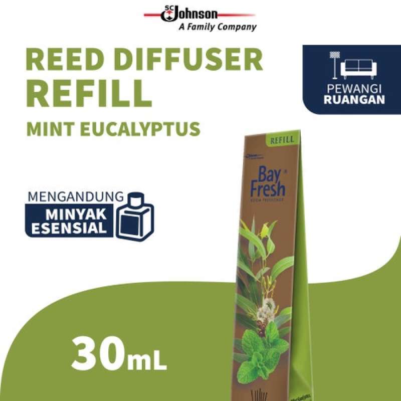 Jual Bayfresh Reed Diffuser Refill Pengharum Ruangan Mint Eucalyptus di ...