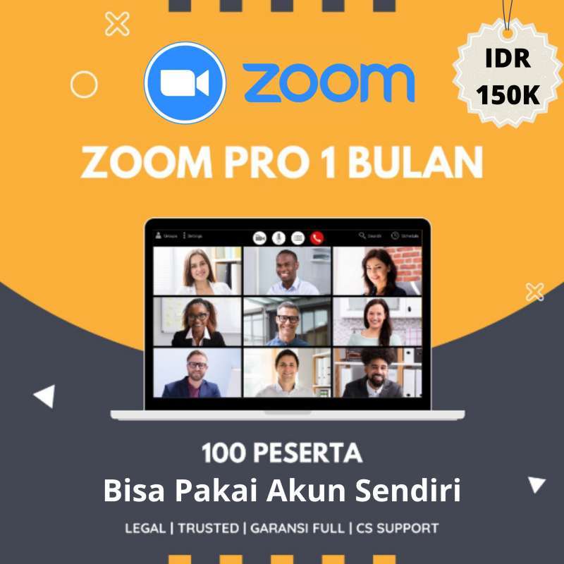 Promo Upgrade Zoom Meeting Pro Zoom Premium Bulanan TERMURAH 100 ...