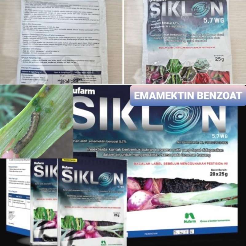 Jual Insektisida Tanaman Siklon 5.7 WG 25 gram Nufarm Emamektin Benzoat ...
