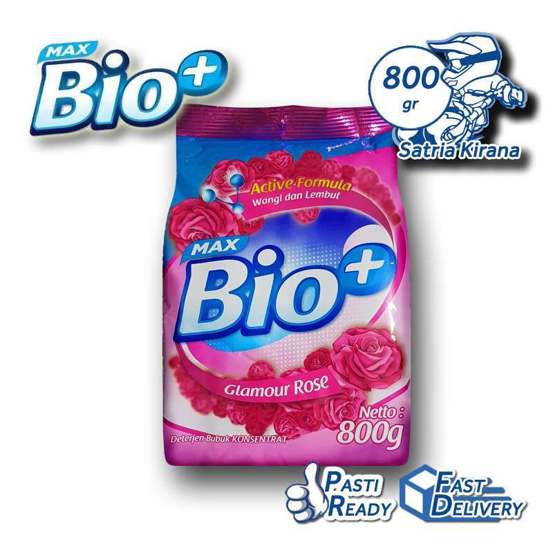 Promo MaxBio+ Glamour Rose [800 gr] Max BIO Plus Detergent Bubuk ...