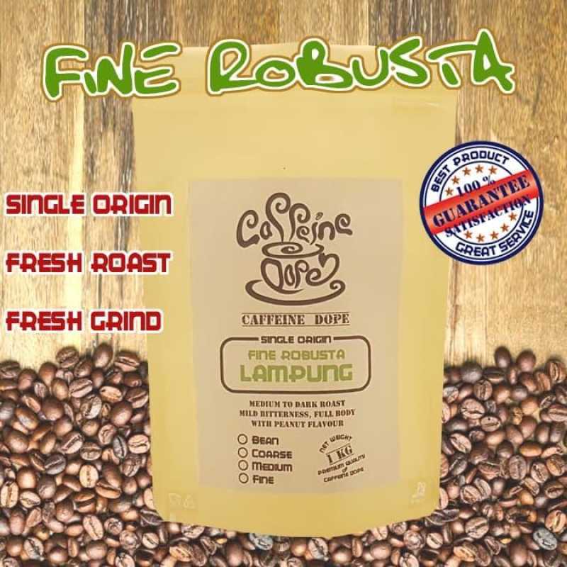 Jual Kopi Robusta Lampung 1 Kg -Fine Robusta- Bean/Biji & Ground/Bubuk ...