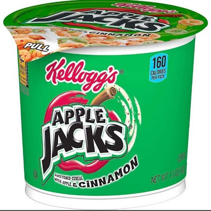 Jual Kelloggâs Apple Jacks, Breakfast Cereal Cup Single Serve 1,5Oz di ...