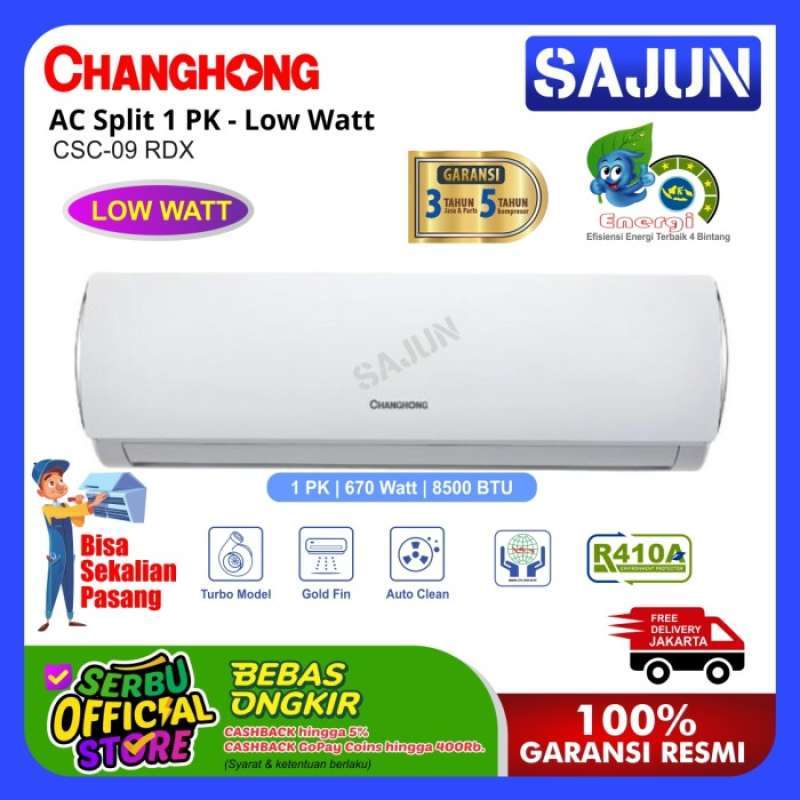 Jual Ac Split Changhong 1 Pk Csc-09Rdx Low Watt Ac 1 Pk Csc09Rdx di Seller EDOGAWA STORE ...