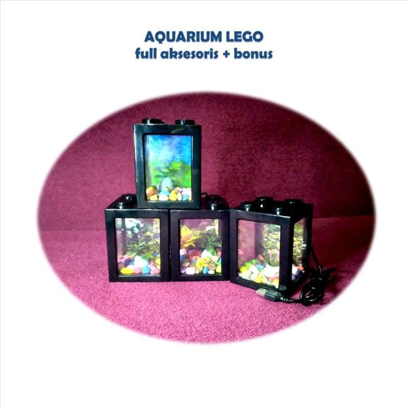 Jual Aquarium mini LEGO ikan cupang guppy di Seller @Mshop - Kota ...