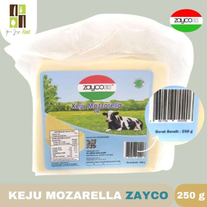 Jual Keju Mozarella Oldenburger Zayco 250gr / 500gr / 1kg - 200gr Di ...