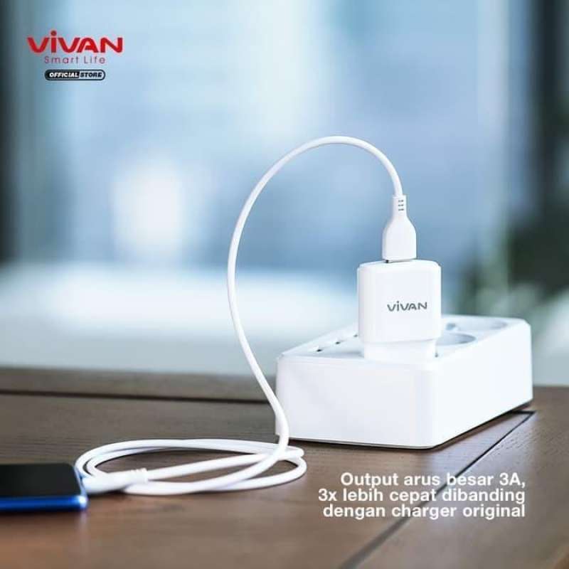 Jual VIVAN Charger Original Power Oval 3.0 II 18W Kabel Quick Charging ...