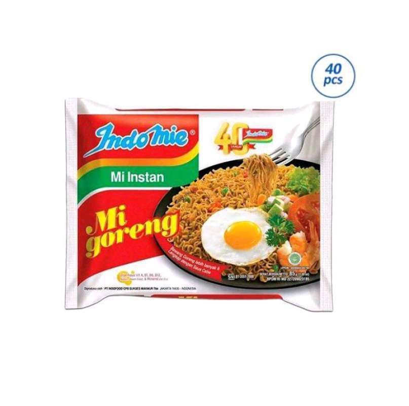 Jual Indomie Goreng Instant 80gr 40 Pcs 1 Dus | 1 Karton Di Seller ...