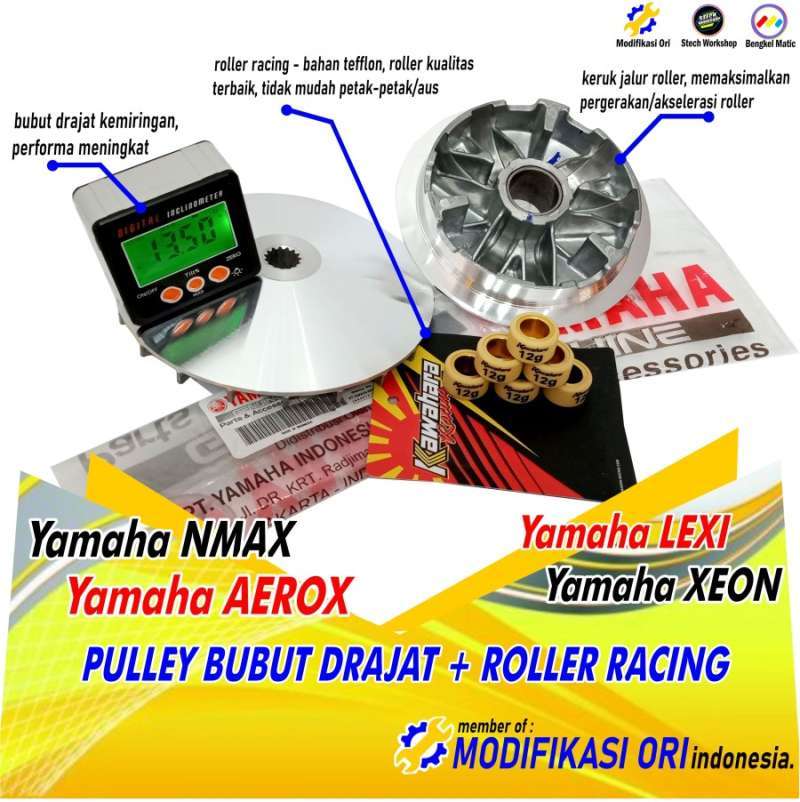 Promo Pulley Racing Rumah Roller Roller Set Pulley Yamha Nmax Yamaha ...