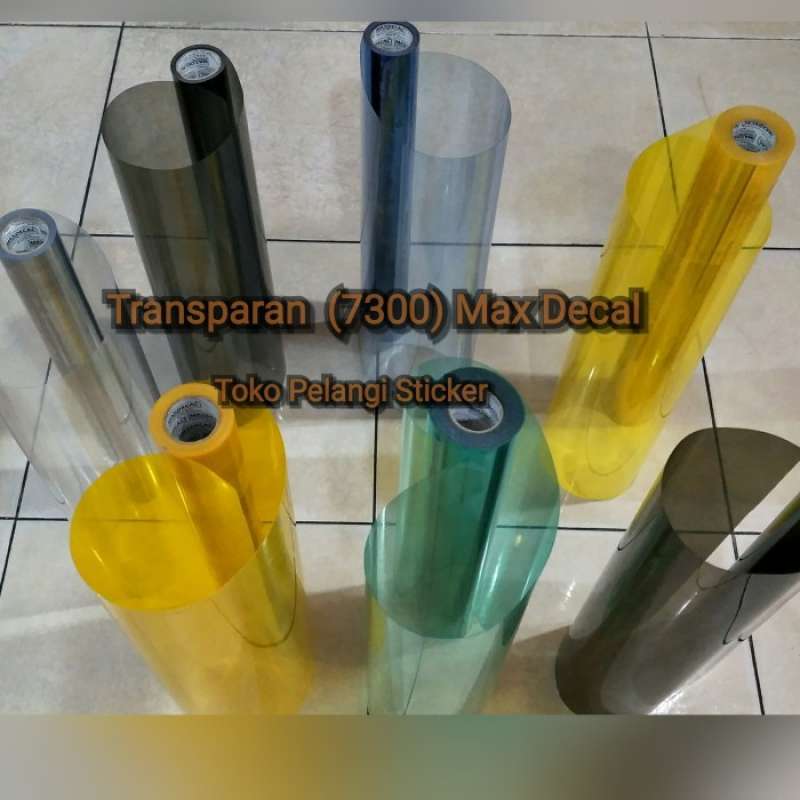 Promo Sticker Max Decal Transparan /Maxdecal Vinyl di Seller SUMBER ...