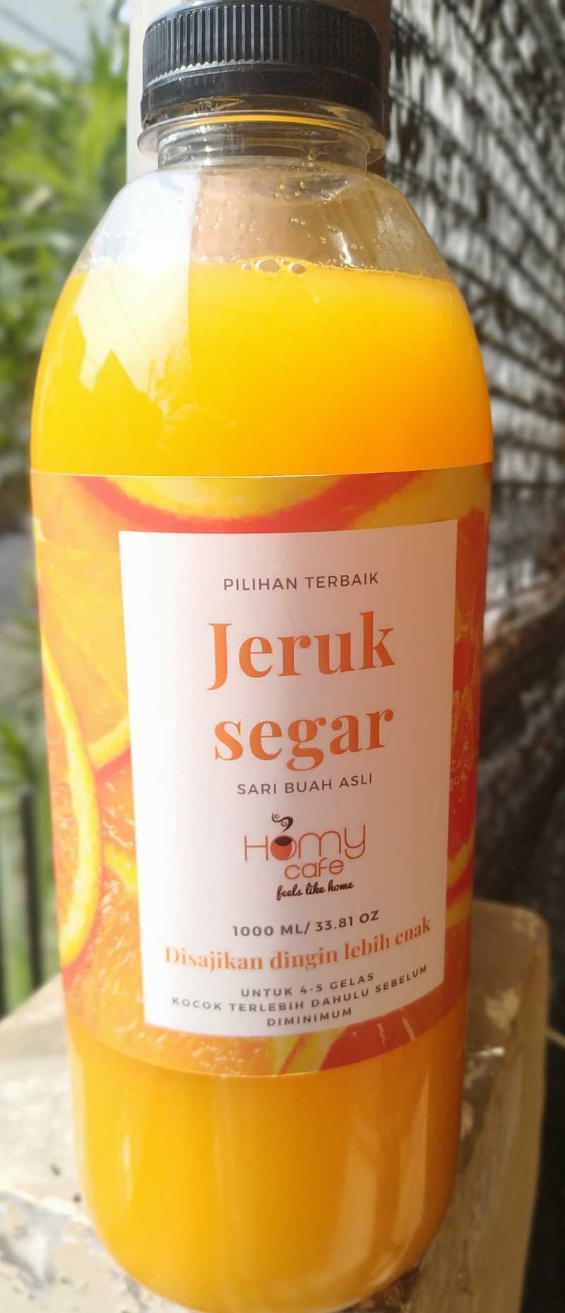 Jual Fresh Orange Juice (Jeruk Peras Murni) 1 Liter di Seller Homy Cafe ...