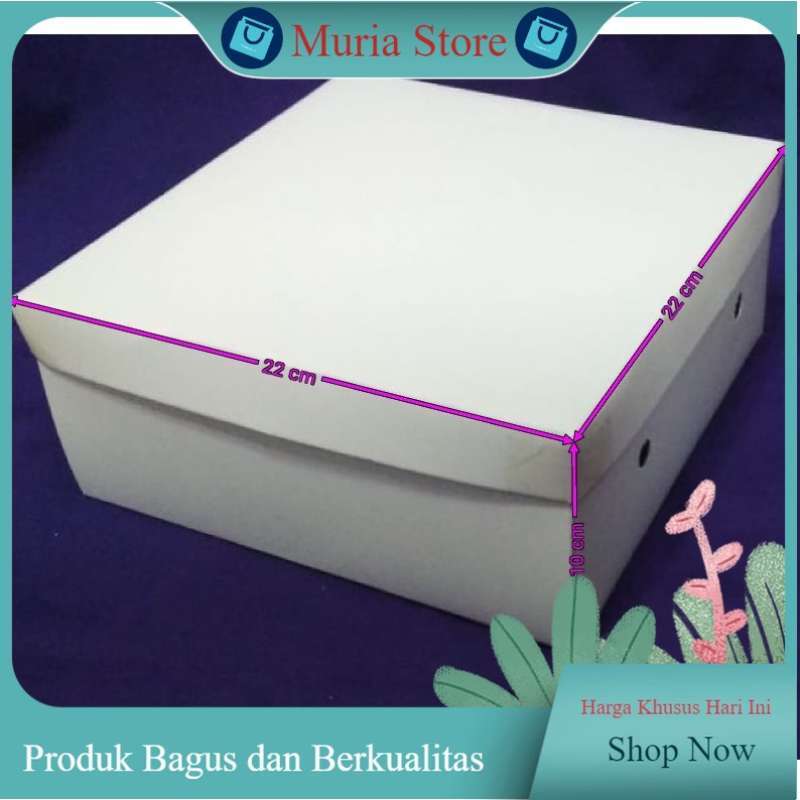 Jual DIBURU BANGET!!! ( Kardus ) Dus Snack/Dus Nasi Polos Warna Putih ...