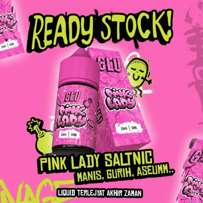 Promo Saltnic Glu V9 Taste Buds Pink Lady 35mg 30ml Liquid Vape Pod ...