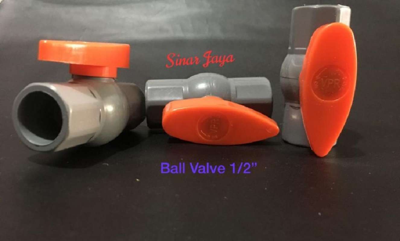 Jual Stop Kran Pipa 1/2 Inci / Ball valve PVC 1/2â di Seller Toko Listrik Sinar Jaya - Sukmajaya ...