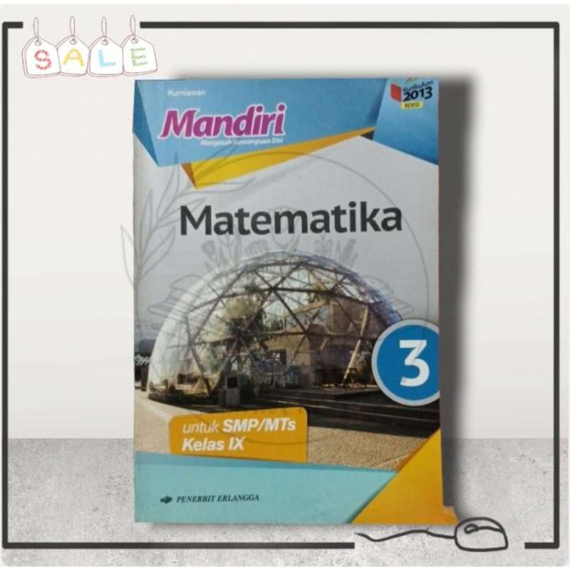 Jual BUKU MANDIRI MATEMATIKA SMP/MTS KELAS IX K13 REVISI ERLANGGA di Seller BukuNur.Id ...