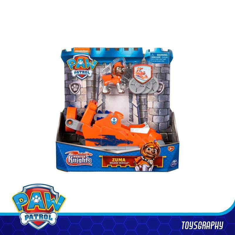 Jual Paw Patrol Rescue Knights Zuma Deluxe Vehicle Boat Set ...