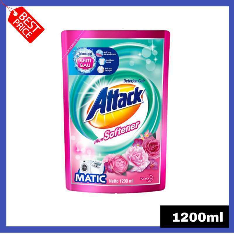 Jual Attack Plus Softener Liquid detergent 1200 ML / Detergent cair attack di Seller WAROENGKU ...