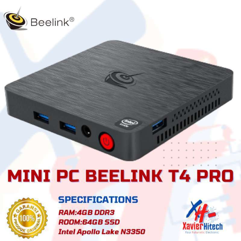 Jual Beelink T4 Pro Mini PC Intel celeron N3350 4/64GB Dual 4K Windows ...