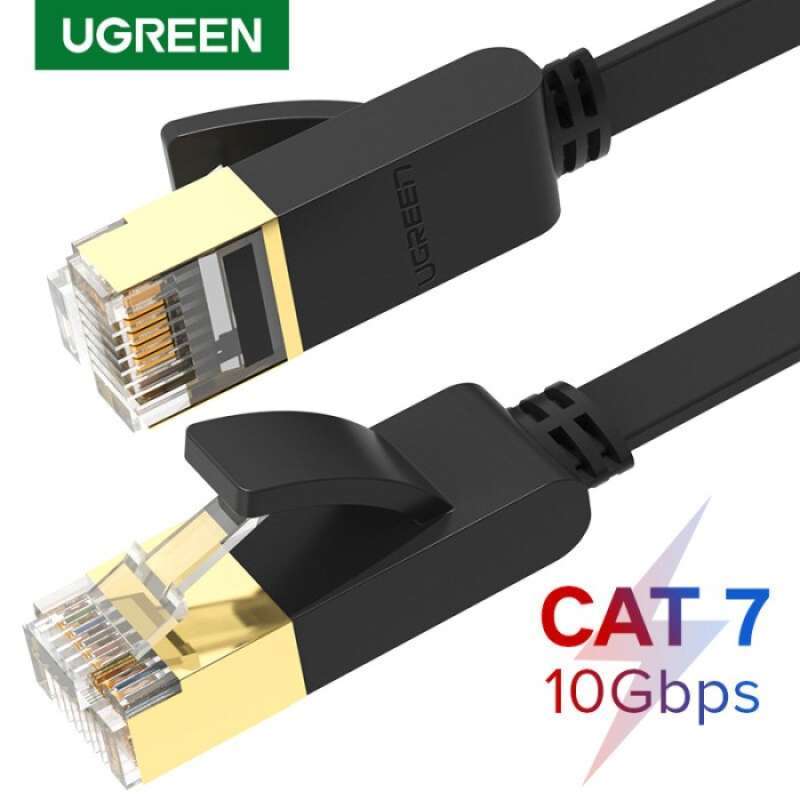 Jual Ugreen_Kabel Ethernet Datar Cat7 Rj45 Kabel Rata 10 Gigabit 600Mhz ...