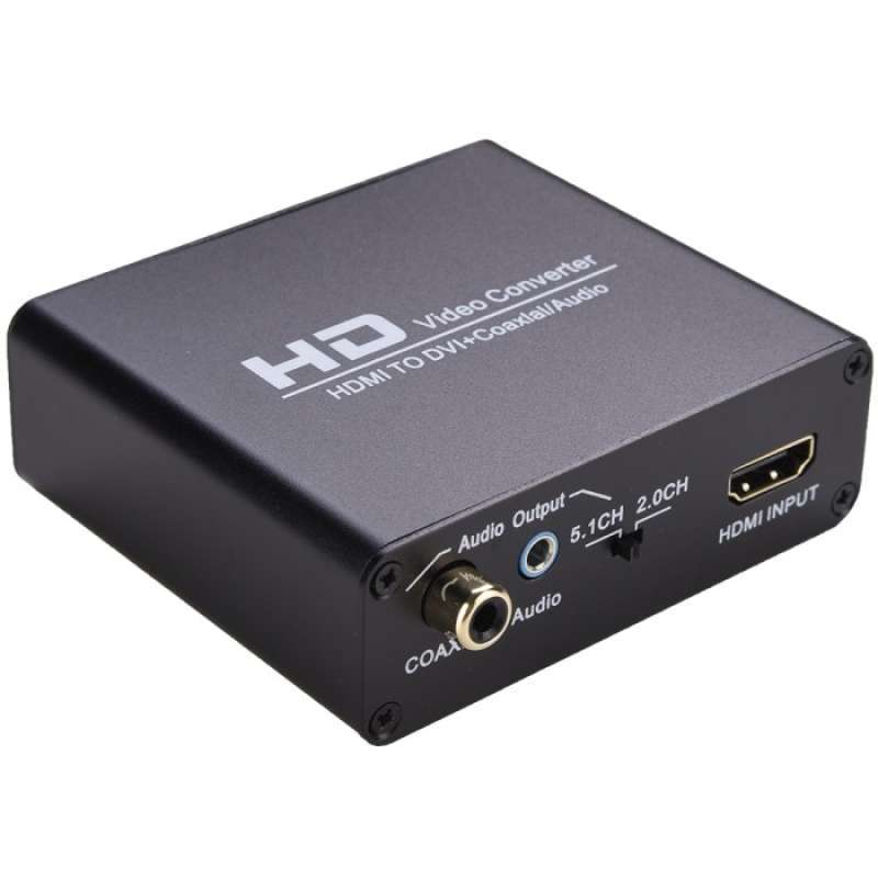 Jual KONVERTER HDMI KE DVI DENGAN AUDIO SPLITTER KE AUX / 2.5MM AUX / 2 ...