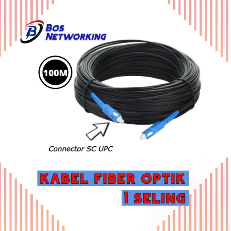 Jual Kabel Fiber Optic 1 Core 1 Seling Fiber Optik Panjang 100m - 100m ...