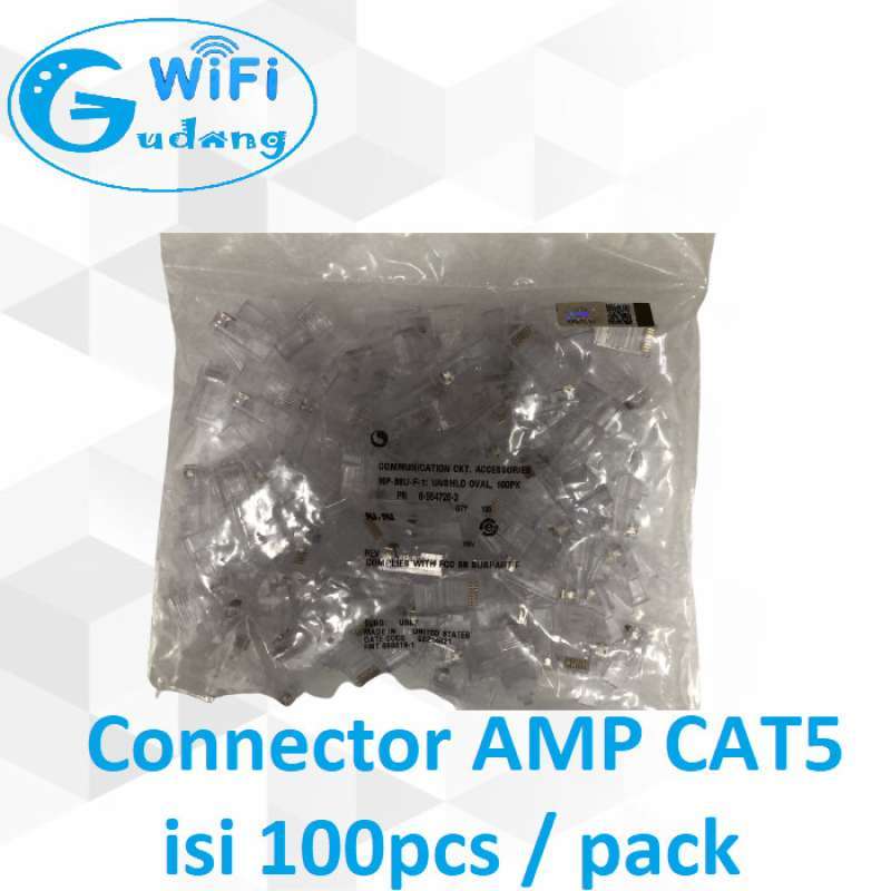 Jual AMP COMMSCOPE Connector Cat5 RJ45 Isi 50Pcs di Seller Cullen ...