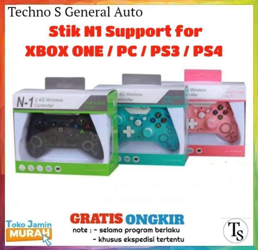 Jual Stick Stik Xbox One N1 Wireless Wired Controller Support PS4 PS3 ...