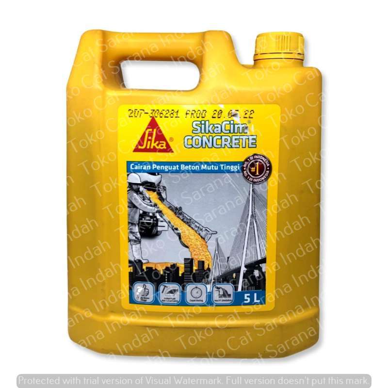 Jual Sika Concrete Additive 5 L Cairan Pengeras Beton Pengeras Cor ...