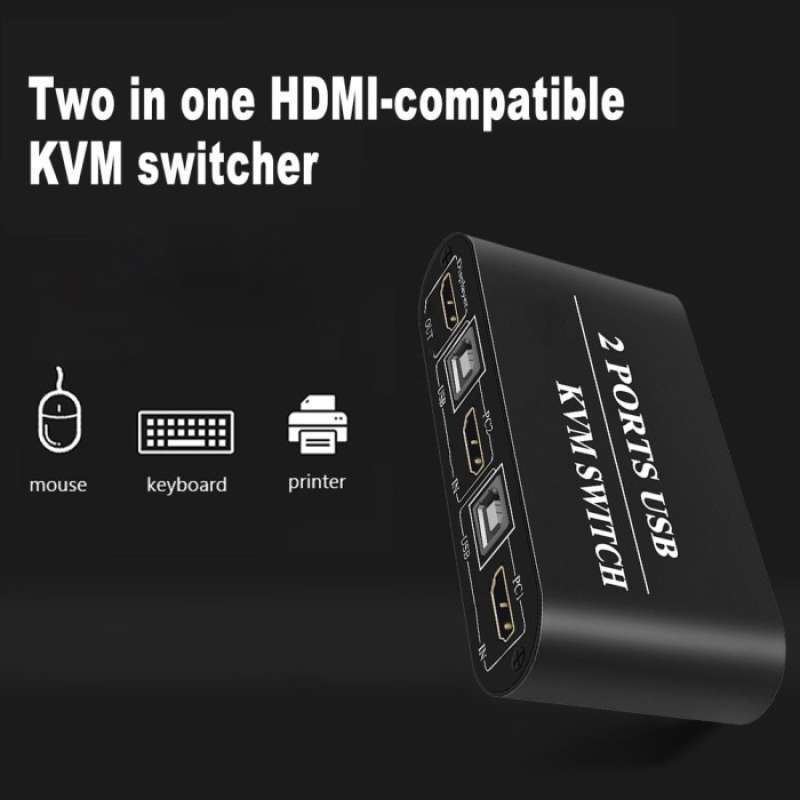 Jual 2 Ports Hd Kvm Switch Usb 4K Hd Keyboard Mouse Splitter SpeTrad di ...