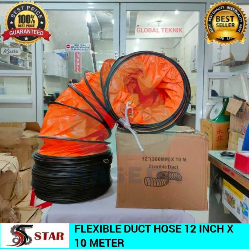 Jual SELANG SALURAN PORTABLE BLOWER FIVESTAR 12 INCH X 10 METER ...
