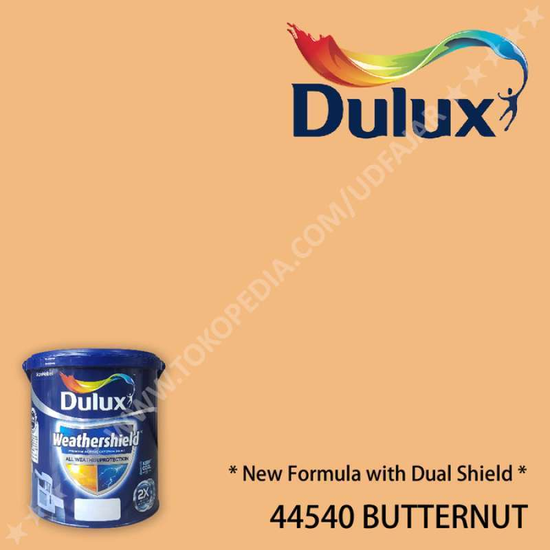 Promo Dulux Weathershield 44540 Butternut 2 5lt Cat Tembok Luar