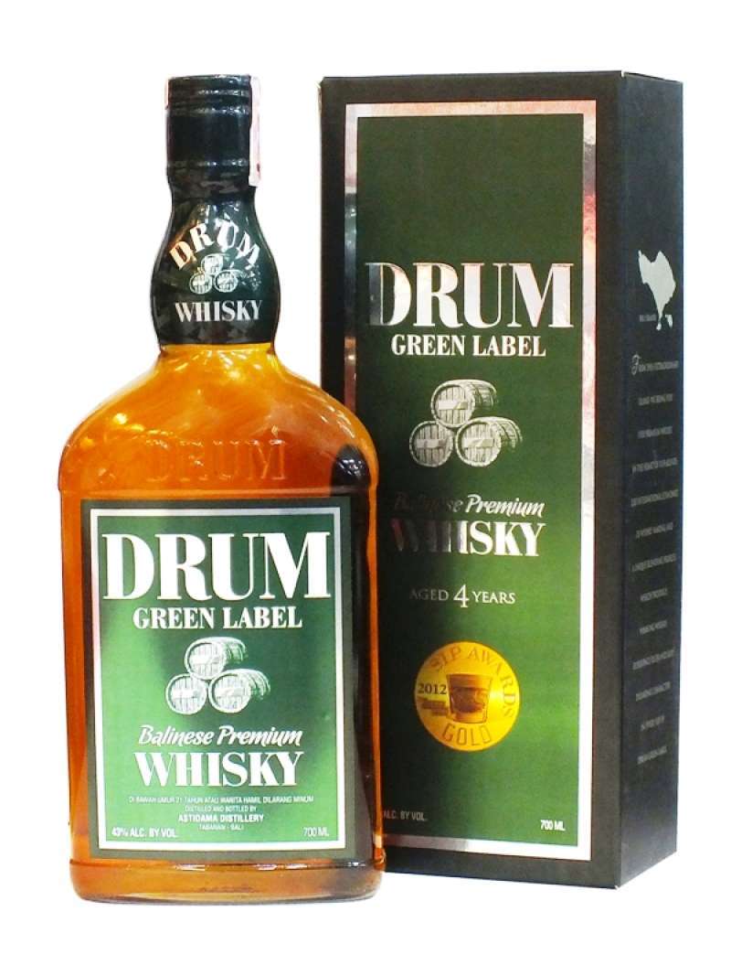 Jual WHISKY DRUM GREEN LOKAL 700ML BOTOL BALINESE PREMIUM di Seller ...