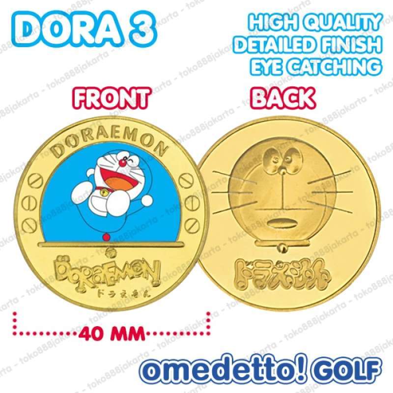 Jual DORAEMON MAGNETIC GOLF BALL MARKER WITH MAGNET HAT CLIP OMEDETTO ...