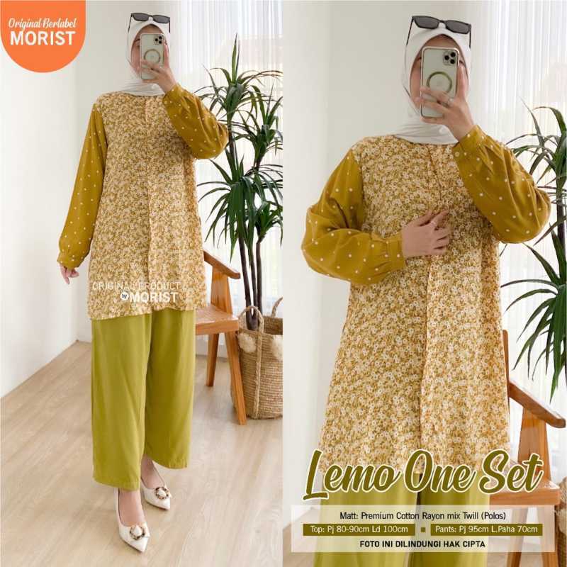 Jual LEMO BY MORIST BAJU SETELAN WANITA TERBARU 2022 DAILY ONE SET LD ...