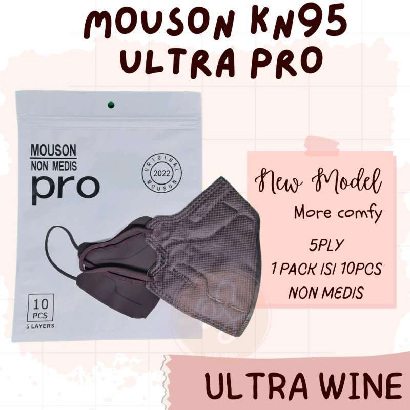 Jual Masker Mouson Pro / New Pro 5ply Original Packing - New Pro Green ...