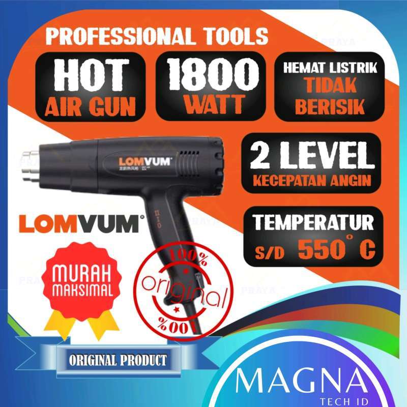 Jual PREMIUM MESIN HEAT GUN HOT AIR GUN UDARA PANAS PEMANAS di Seller ...