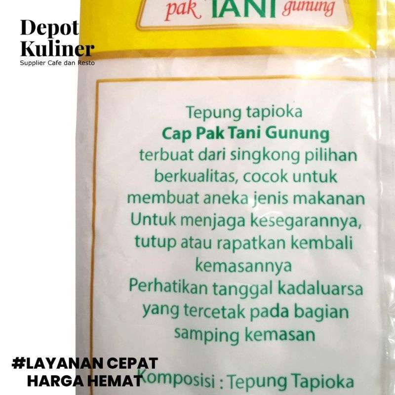 Jual Tepung Tapioka Cap Pak Tani Gunung 500g Di Seller Depot Kuliner ...