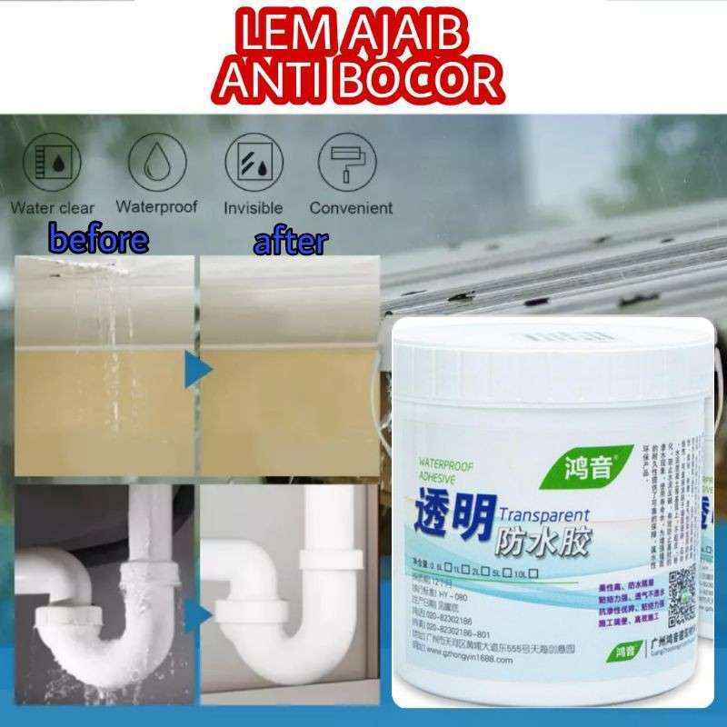 Jual LEM AJAIB ANTI BOCOR Bening ANTI REMBES pipa atap Leak Waterproof ...