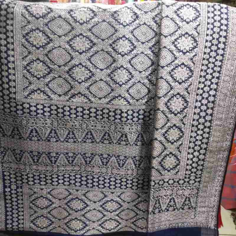 Jual songket Palembang lepus biru silver kualitas gebeng asli di Seller ...