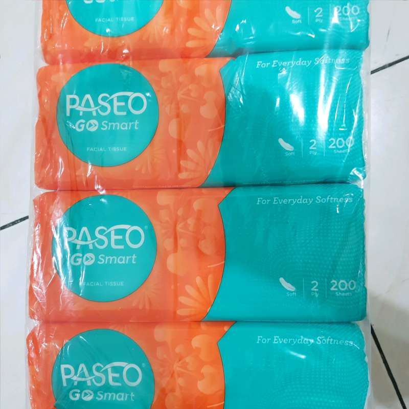 Jual 1 Bal=60pack || Tissue Paseo Go Smart 200 Sheets 2 Ply Tissu Tisu ...