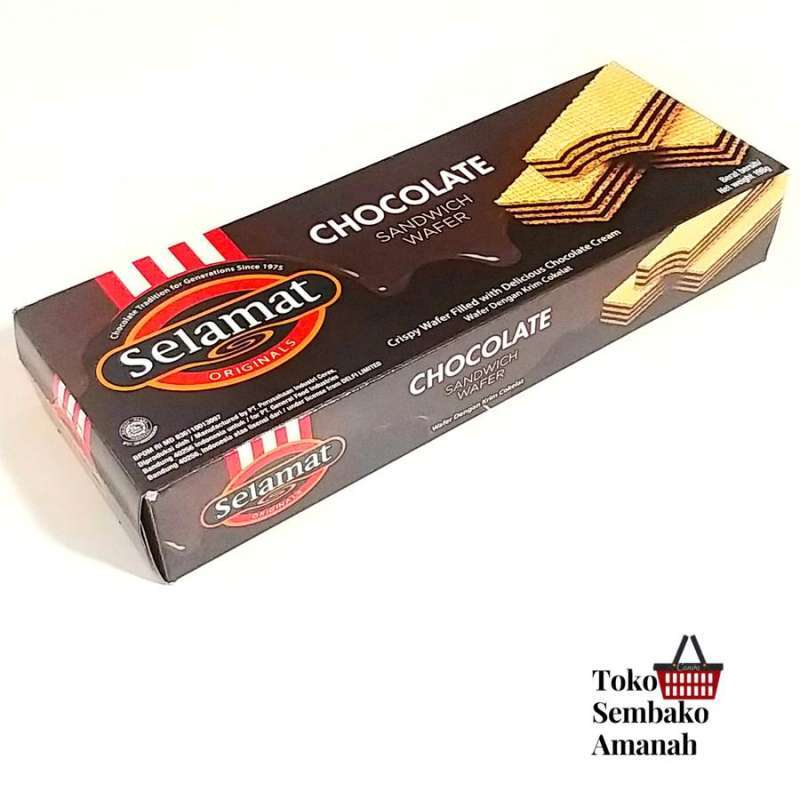 Jual Wafer Selamat Chocolate Sandwich Wafer 198gr di Seller Sembako ...