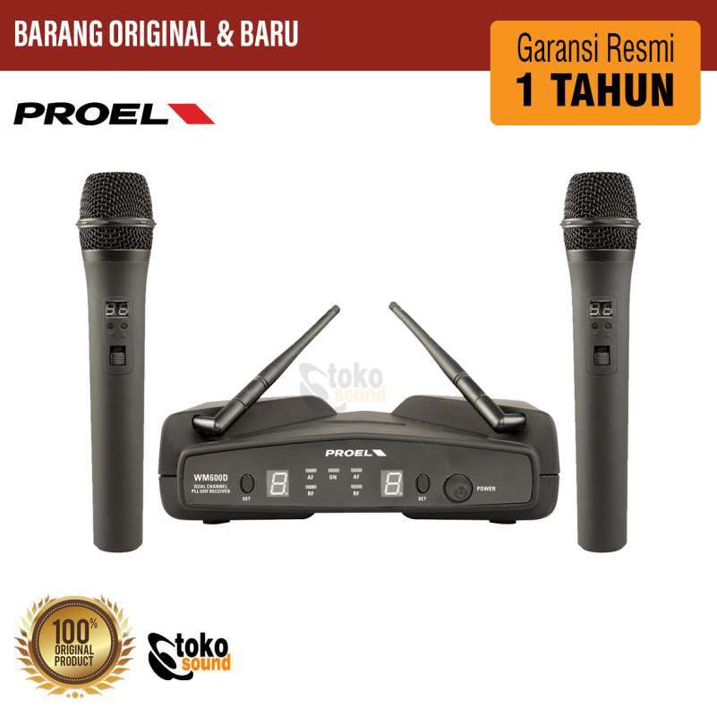 Jual PROEL EIKON WM700DM - DUAL CHANNEL UHF WIRELESS HANDHELD ...