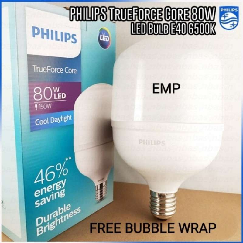 Promo Philips 80Watt Trueforce Core Hb Led Bulb 80W E40 6500K Putih ...