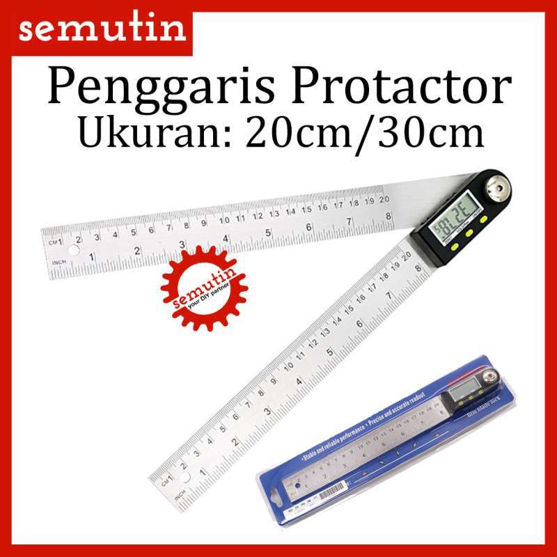 Jual Penggaris Digital Protactor / Angle Ruler Inclinometer Goniometer 200mm 300mm Sudut ...