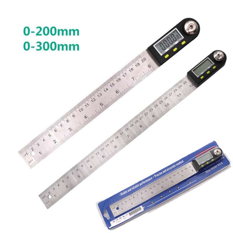 Jual Penggaris Digital Protactor / Angle Ruler Inclinometer Goniometer 200mm 300mm Sudut ...