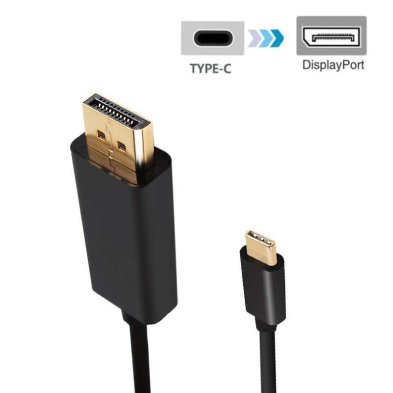 Jual Nyk Usb C To Display Port Cable Type-c (thunderbolt 3) To Dp ...