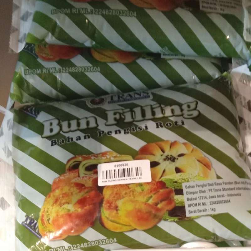 Jual Bahan isian roti rasa pandan/Bun filling trans 1 kg di Seller ... Jual Bahan isian roti rasa pandan/Bun filling trans 1 kg di Seller ...