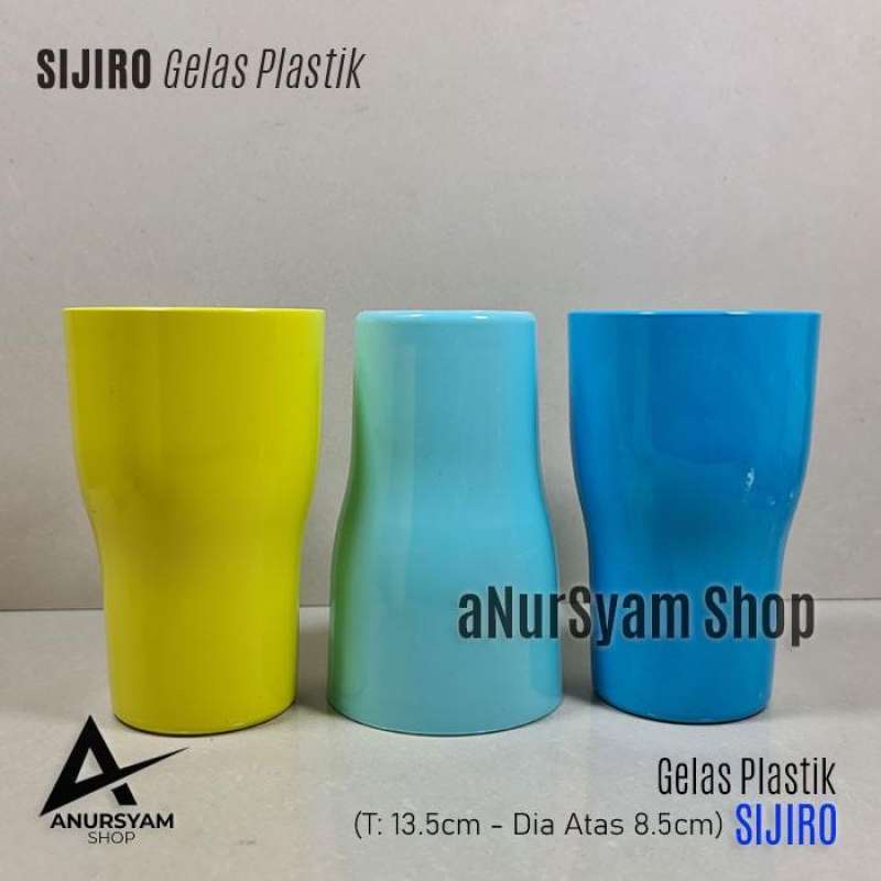 Jual Gelas Plastik SIJIRO 13.5 x 8.5 cm / Gelas Plastik Serbaguna di ...