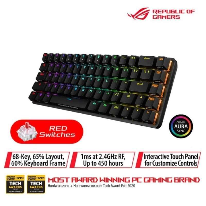 Promo ASUS ROG Falchion 65% Wireless Mechanical Gaming Keyboard Diskon ...
