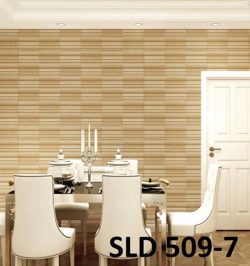 Jual Wallpaper Dinding Solid Motif Garis 3D Premium Ukuran 53Cmx10M di ...